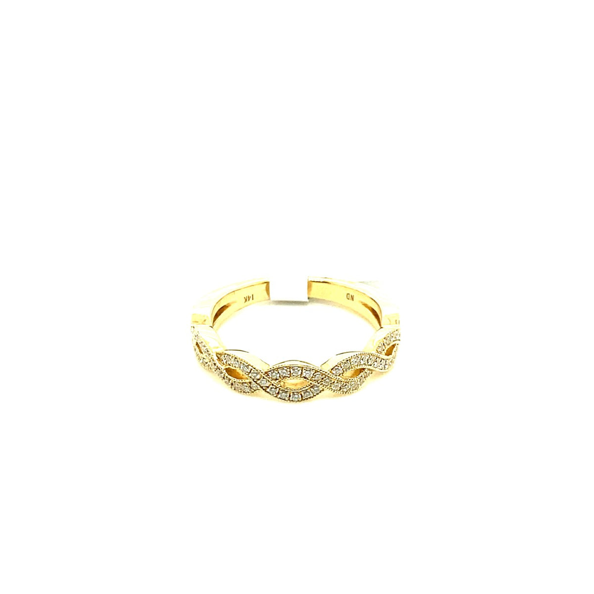 Open Figure Eight Diamond Ring – Kelly Wade Jewelers